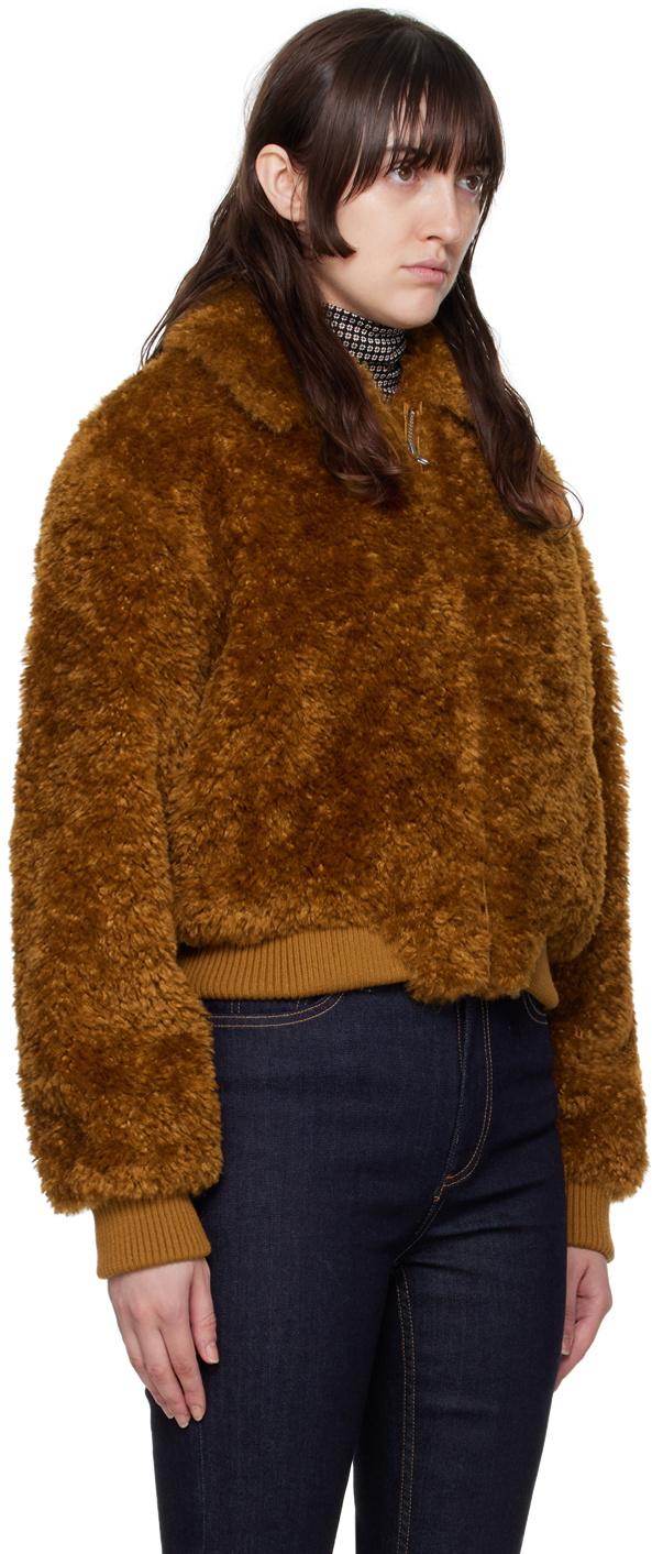 rag & bone Brown Nikki Faux-Fur Coat Rag and Bone