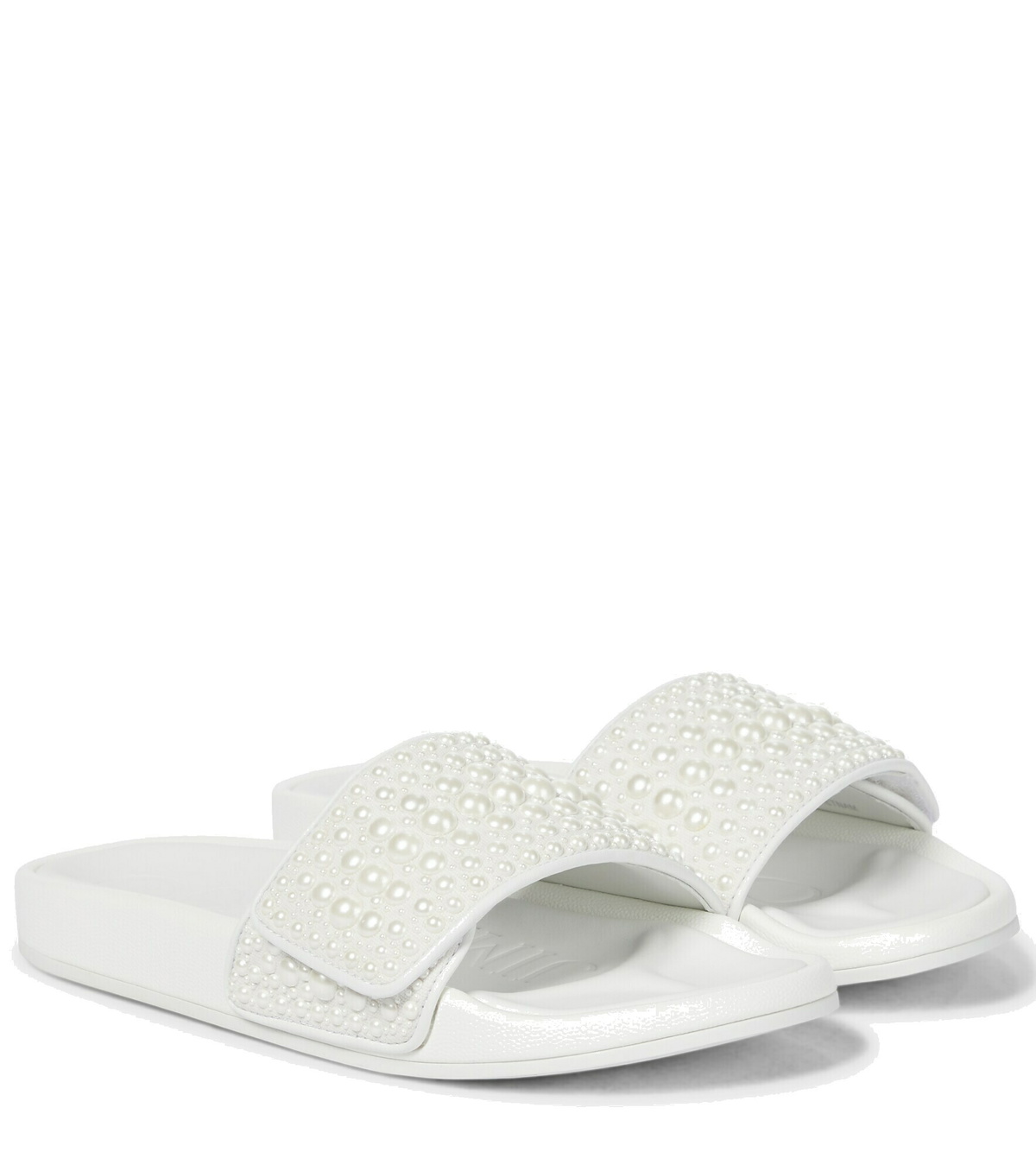 Jimmy Choo - Faux pearl-embellished slides Jimmy Choo