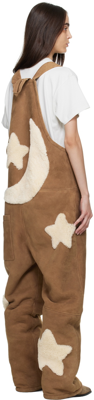 Sky High Farm Workwear Brown Star Shearling Overalls Sky High Farm Workwear