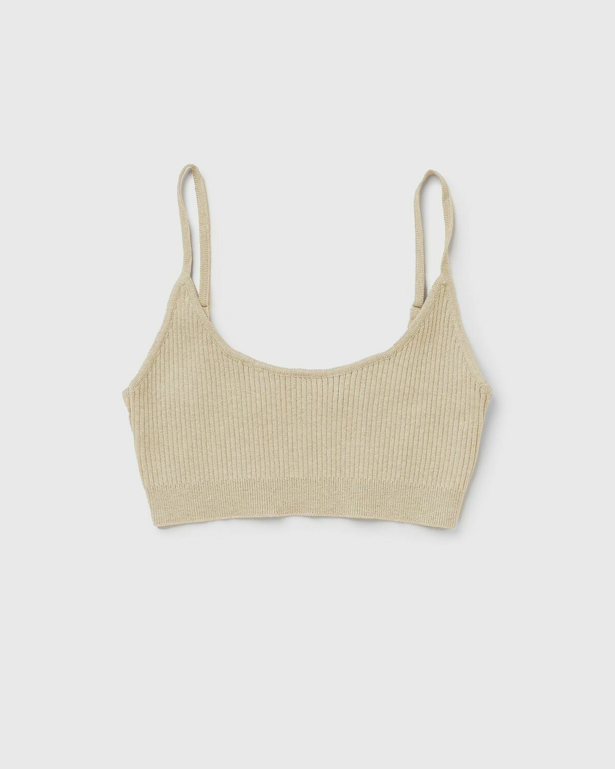 Ksubi Knit Bralette Beige Tops & Tanks Ksubi