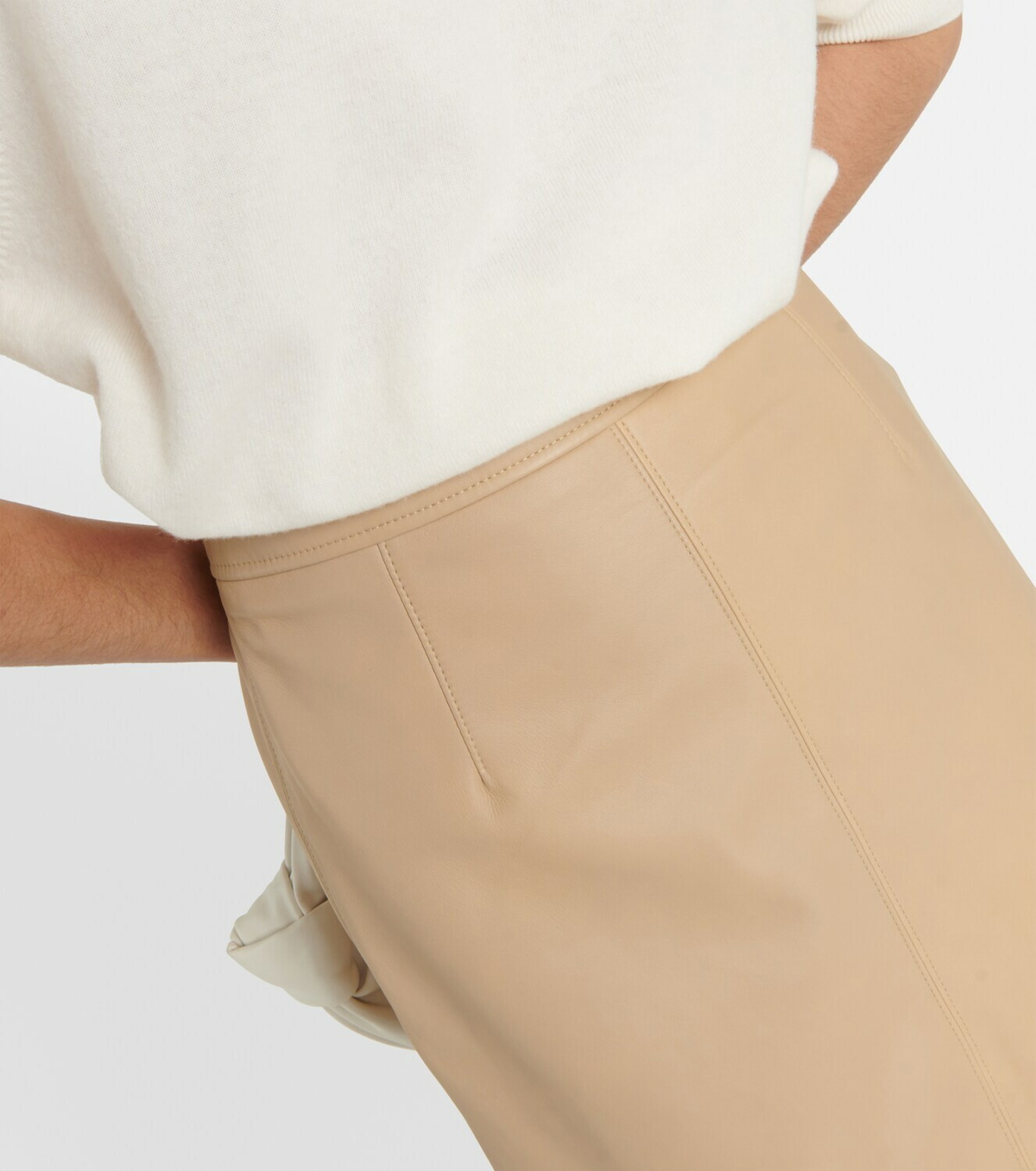 The Frankie Shop Heather leather pencil skirt The Frankie Shop