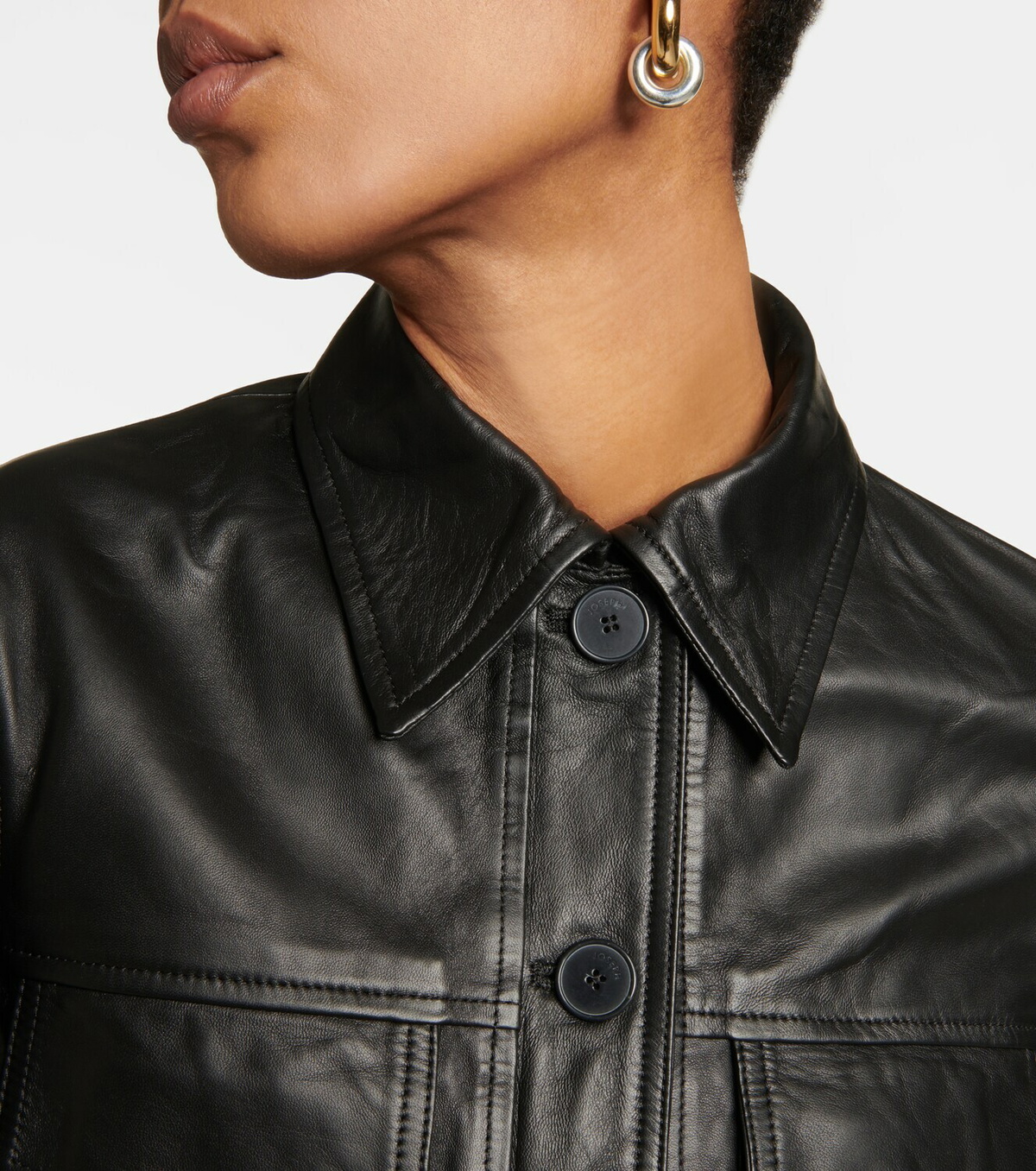 Joseph - Granville cropped leather jacket Joseph