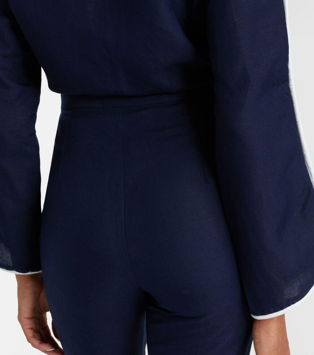 Adriana Degreas Linen-blend capri pants Adriana Degreas