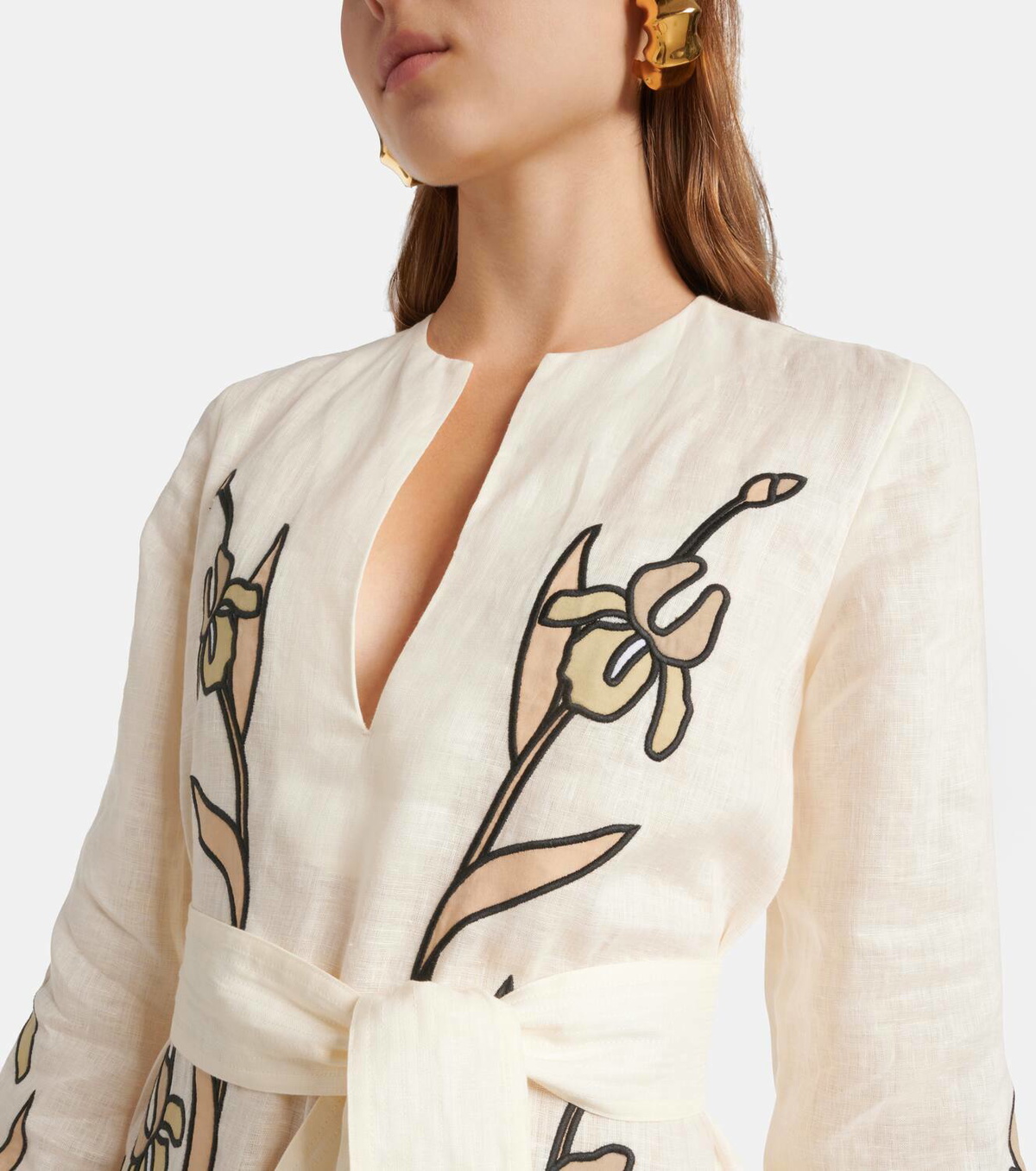 Tory Burch Printed linen kaftan Tory Burch