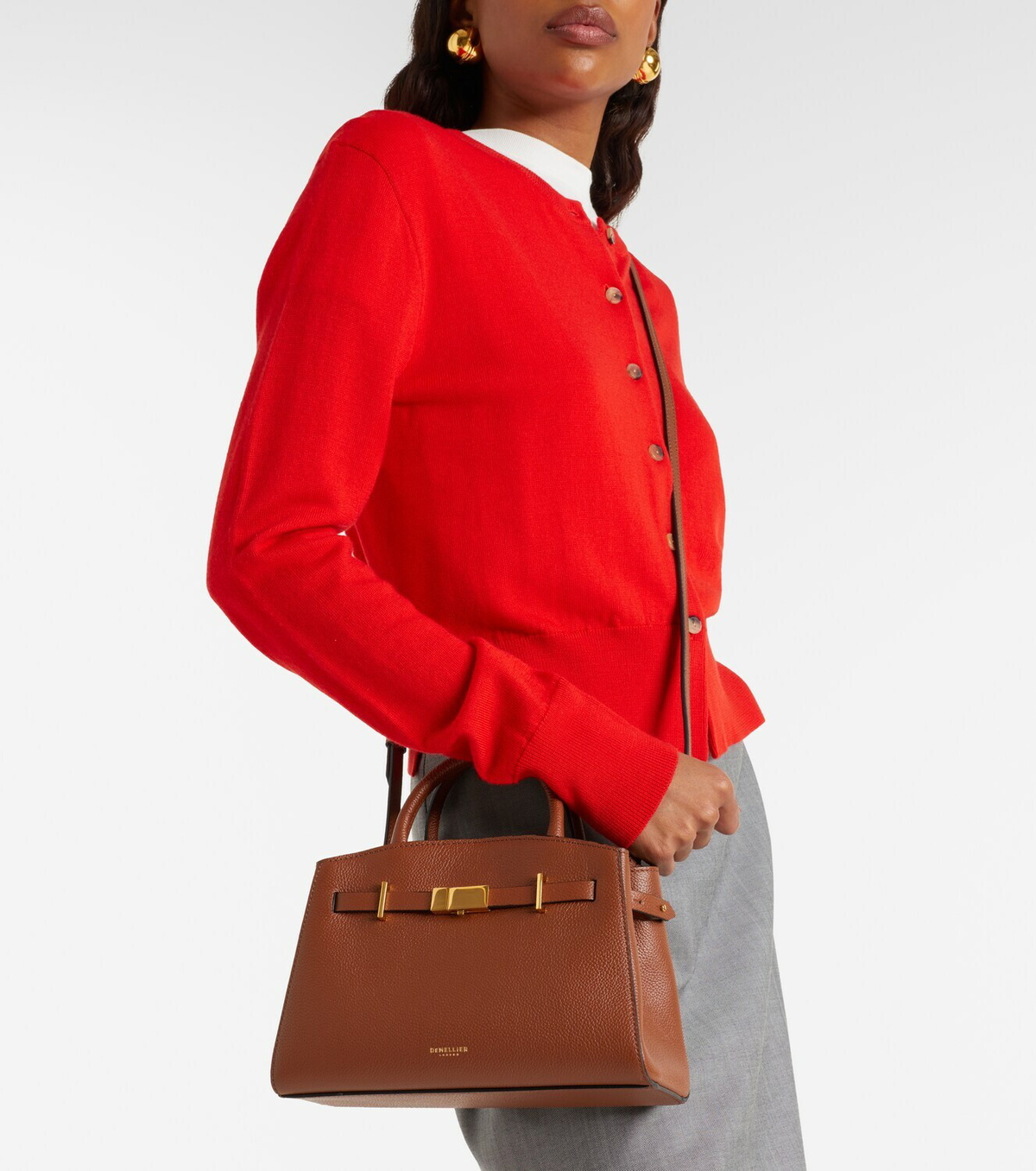 DeMellier Hudson Small leather top-handle bag DeMellier