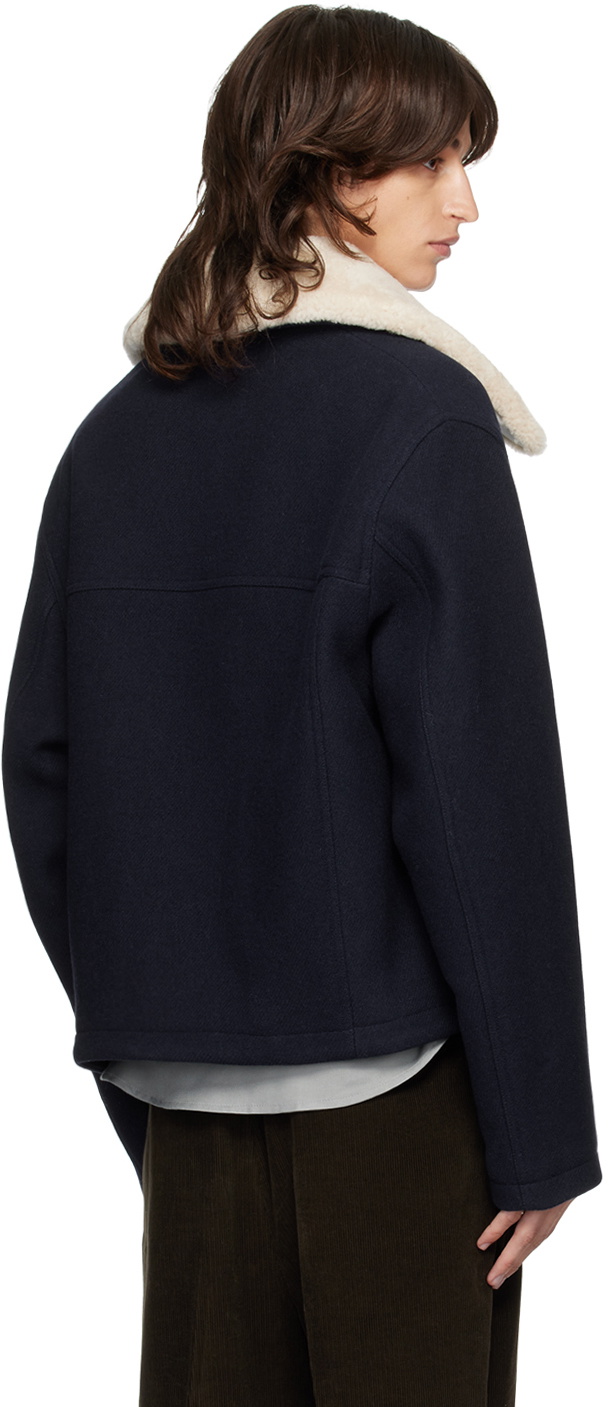 AMI Paris Navy Short Jacket AMI
