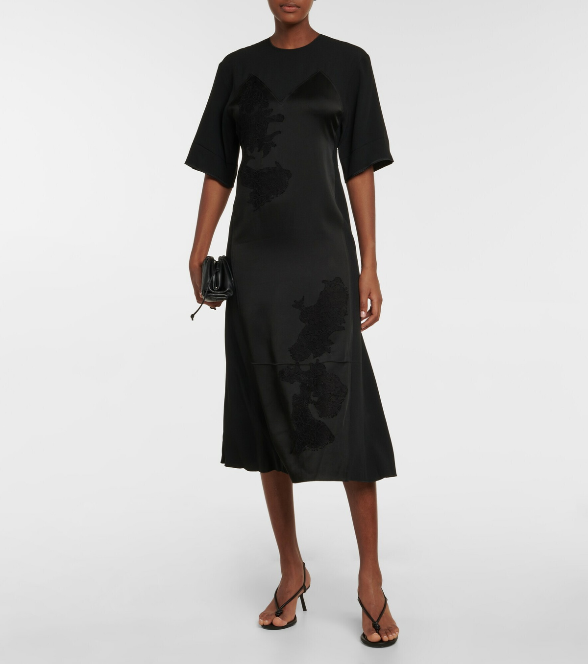 Victoria Beckham - Lace-detailed midi dress Victoria Beckham