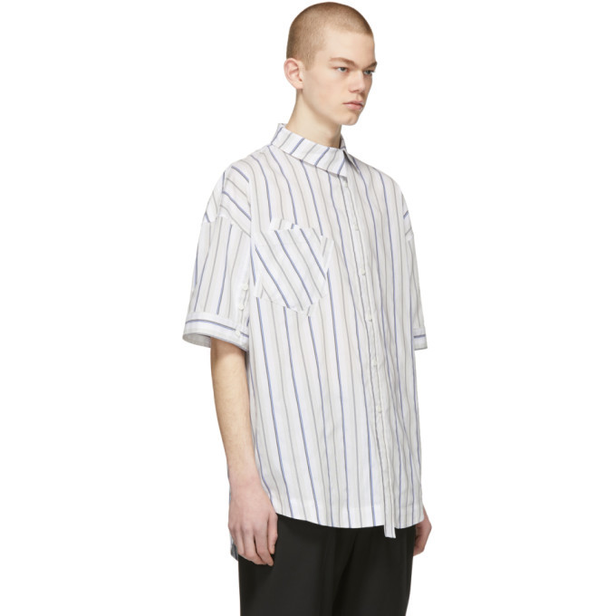 ADER error White Vagarious Striped Shirt ADER error