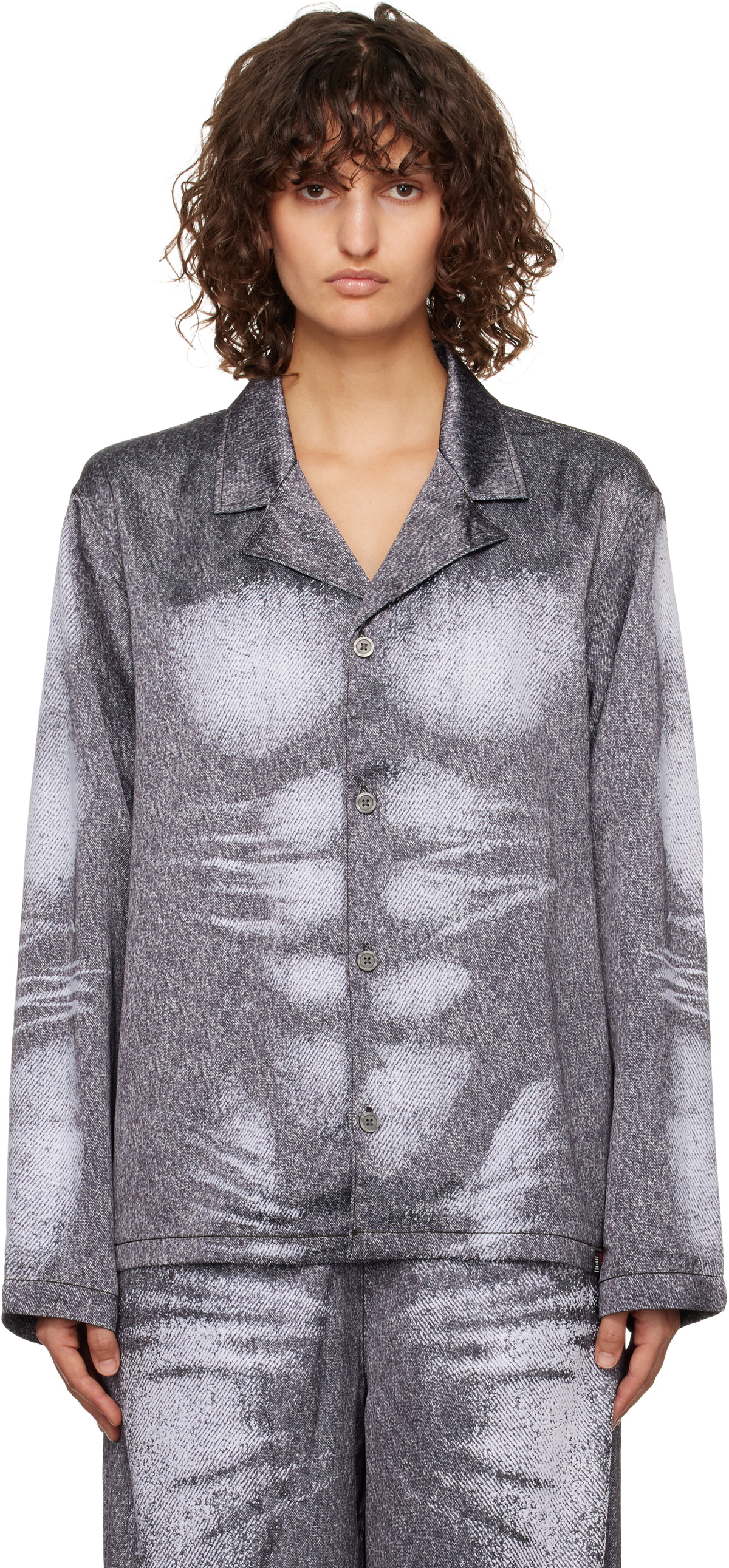 Diesel Black Savage X Fenty Edition Stains & Trompe Pyjama Top Diesel