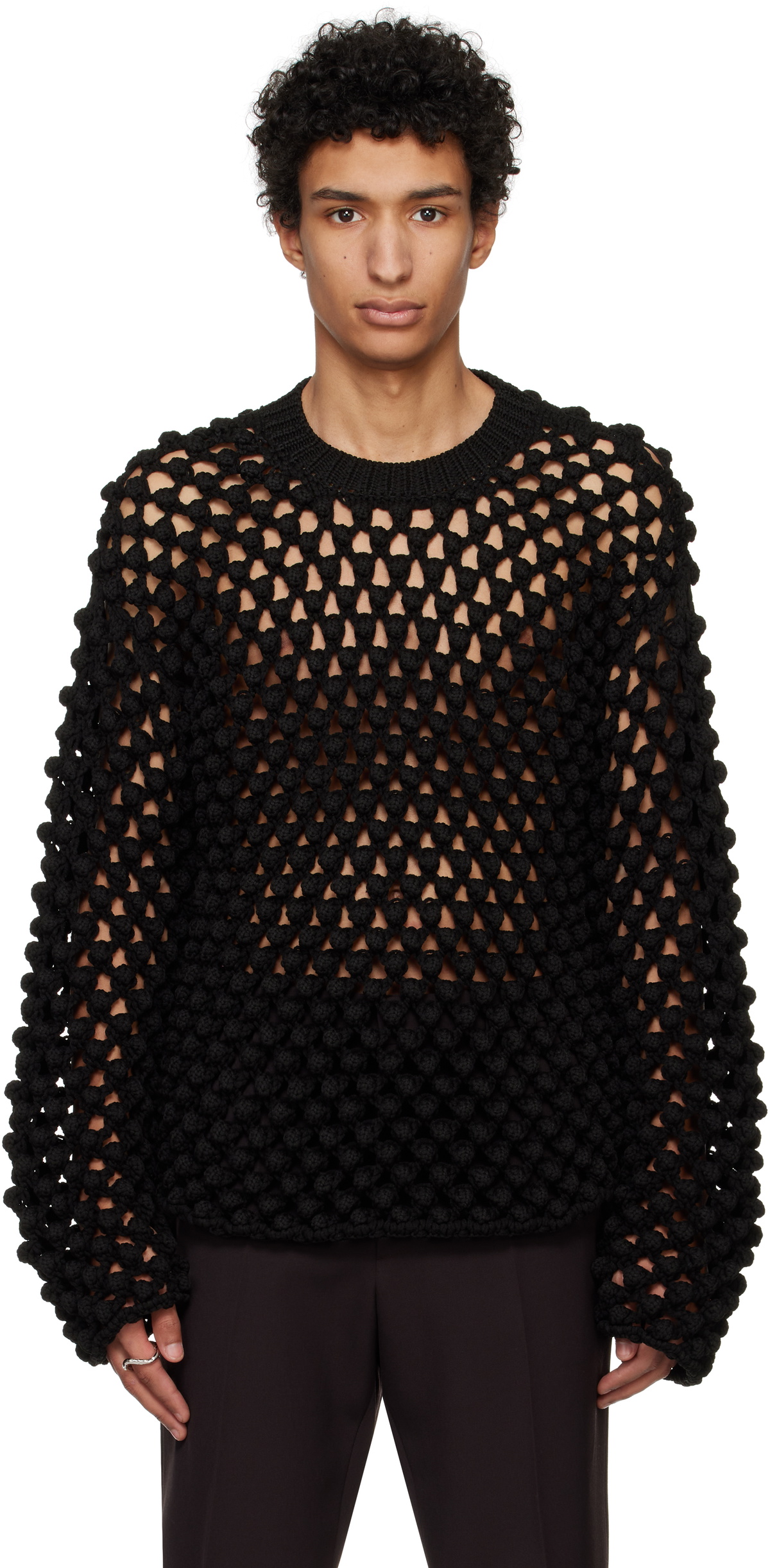 Jil Sander Black Crew-Neck Sweater Jil Sander