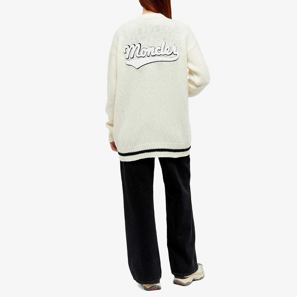 Moncler Women's Varisty Cardigan in Beige Moncler