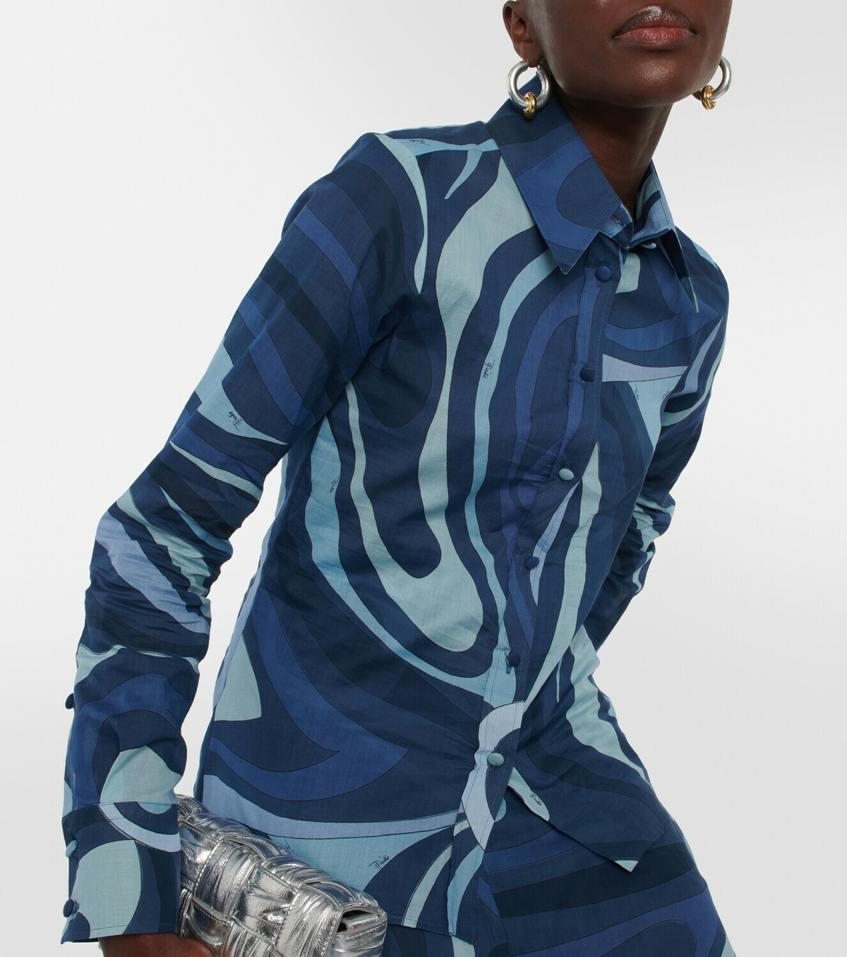 Pucci Marmo-print cotton shirt Emilio Pucci