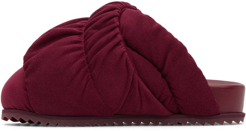 YUME YUME SSENSE Exclusive Red Tent Mules Yume Yume
