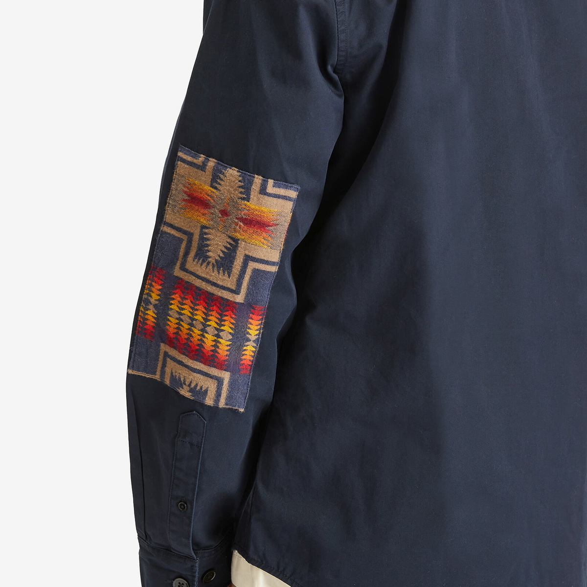 Pendleton Men's Patchwork Explorer Shirt in Navy Pendleton