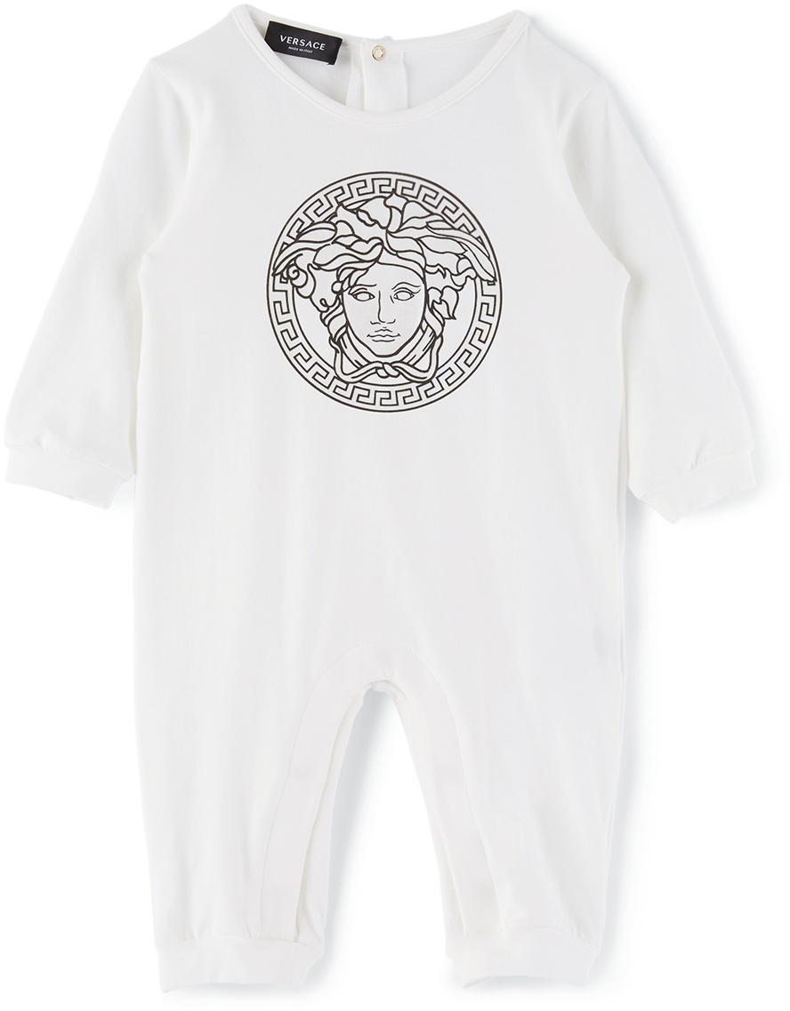 Versace Baby White & Black Bodysuits & Bibs Gift Set Versace