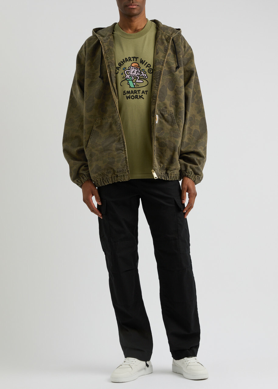 Carhartt Wip Duck Active Camouflage-print Canvas Jacket Green Carhartt WIP
