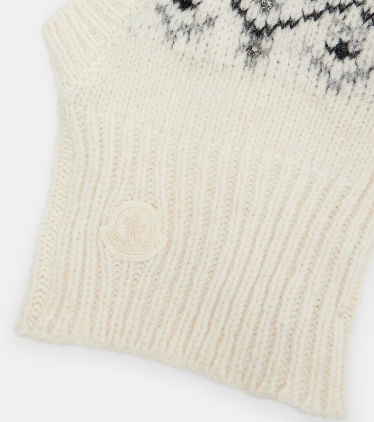Moncler Embellished alpaca and wool-blend ski mask Moncler