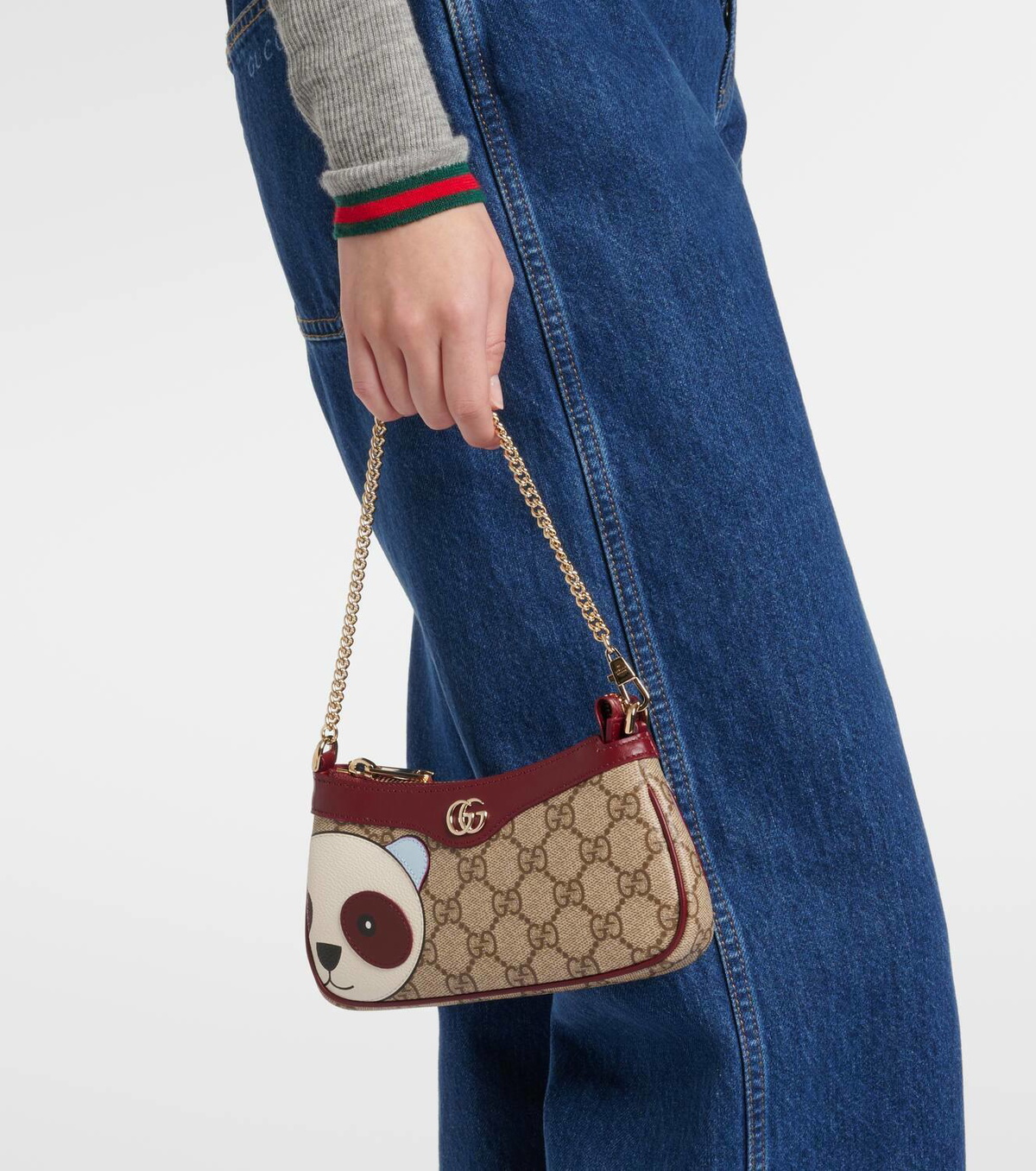 Gucci GG Mini panda-appliqué shoulder bag Gucci