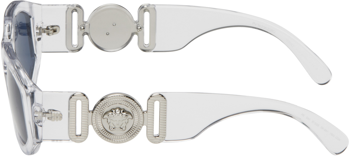 Versace Transparent Medusa Biggie Sunglasses Versace