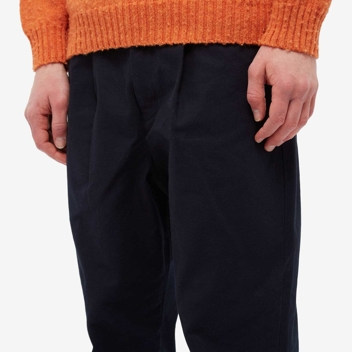 Uniform Experiment Men's Ribbed Wide Easy Pant in Navy Uniform Experiment