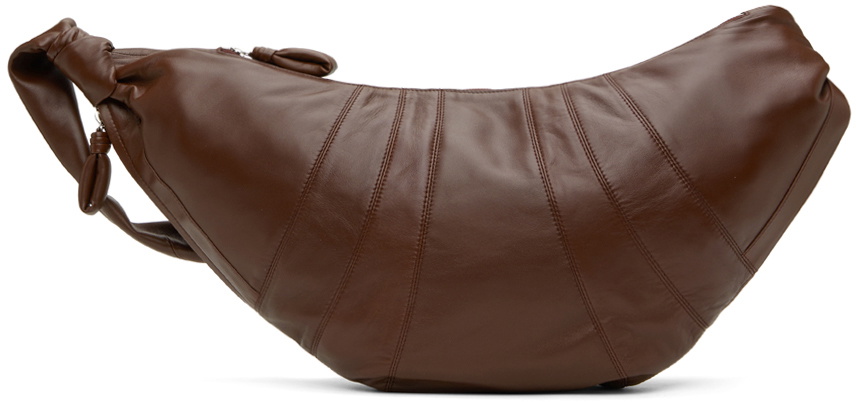 LEMAIRE Burgundy Large Croissant Bag Lemaire