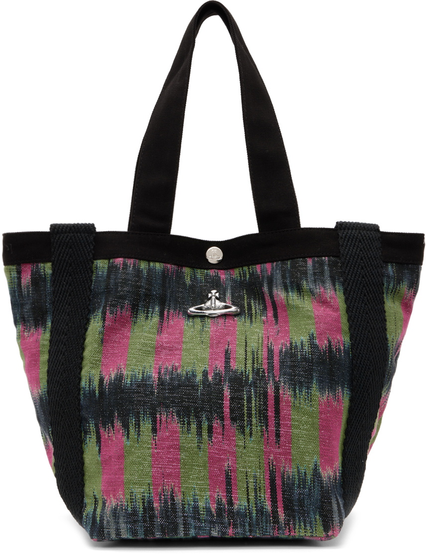 Vivienne Westwood Pink & Green Worker Small Runner Tote Vivienne Westwood
