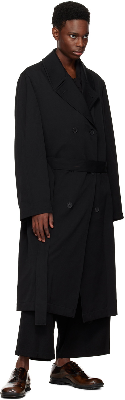 Yohji Yamamoto Black Regulation Coat Yohji Yamamoto