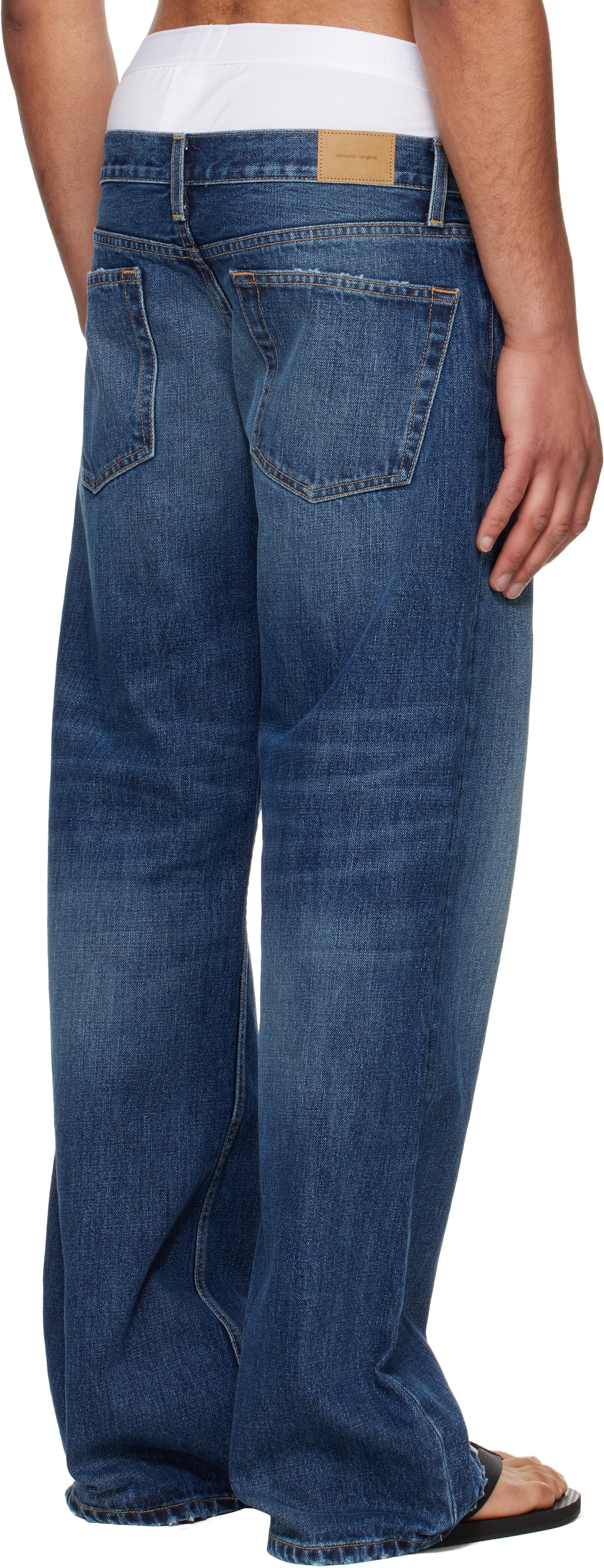 Raimundo Langlois Blue Bootcut Jeans Raimundo Langlois