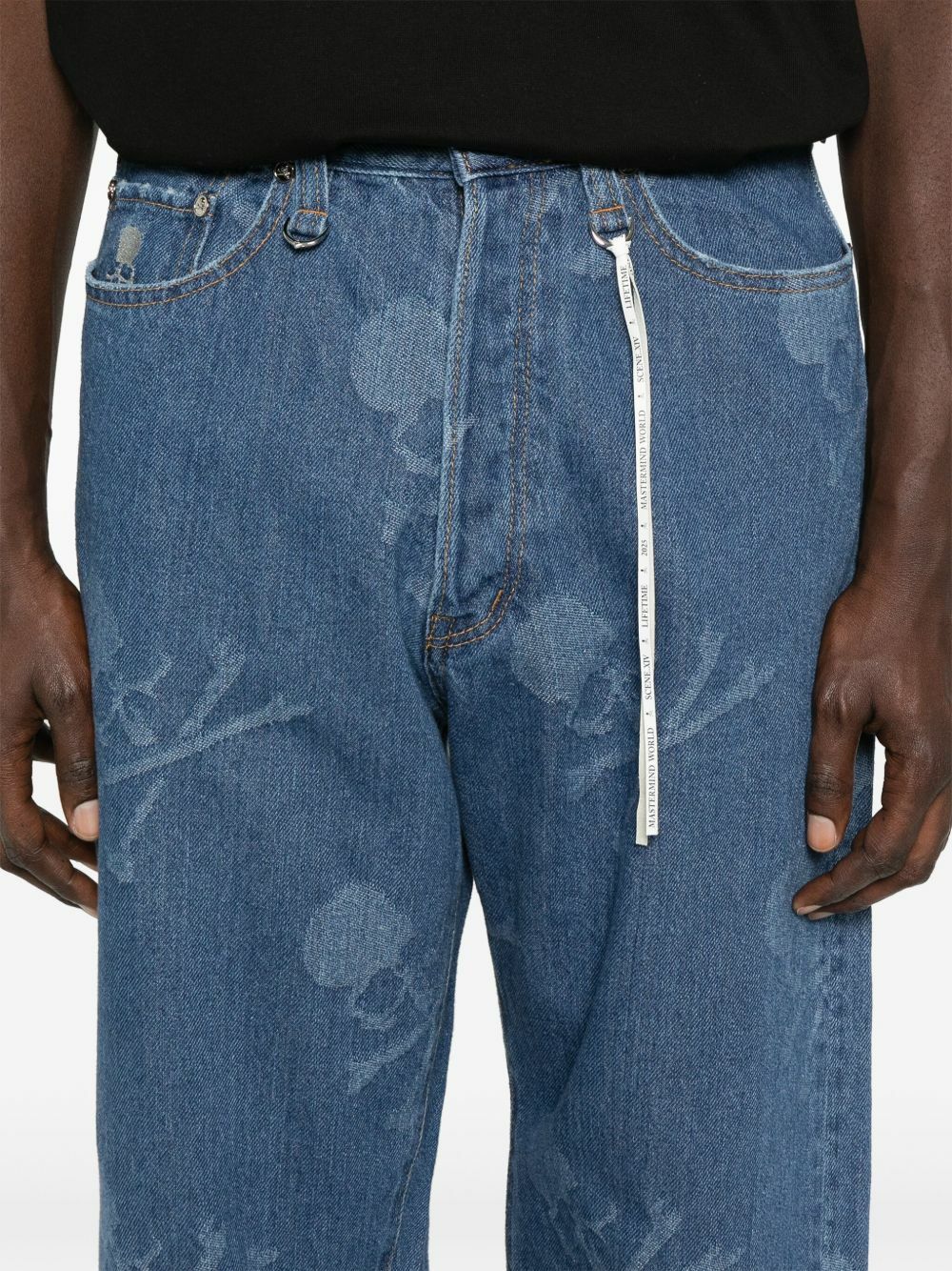 Mastermind Japan Skull-Jacquard Jeans mastermind JAPAN