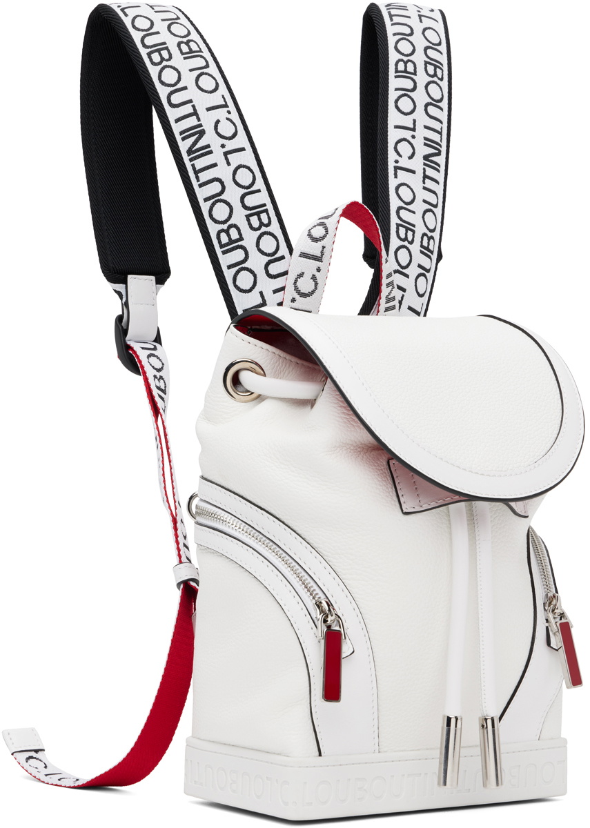 Christian Louboutin White Small Explorafunk Backpack Christian Louboutin