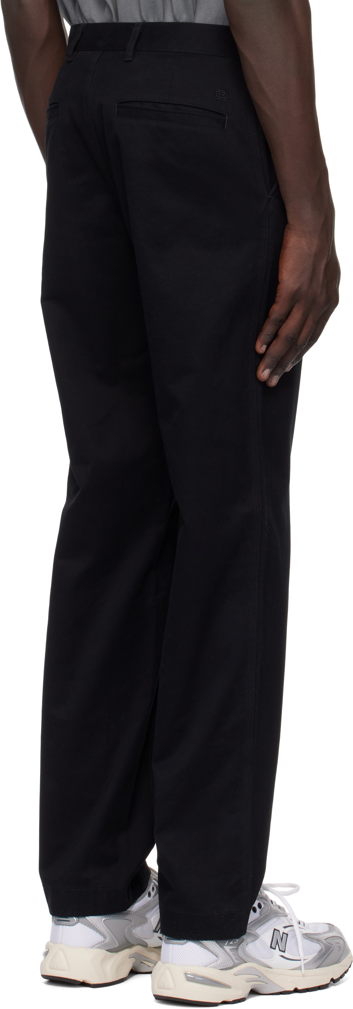 Reigning Champ Black Cotton Chino Ivy Trousers Reigning Champ