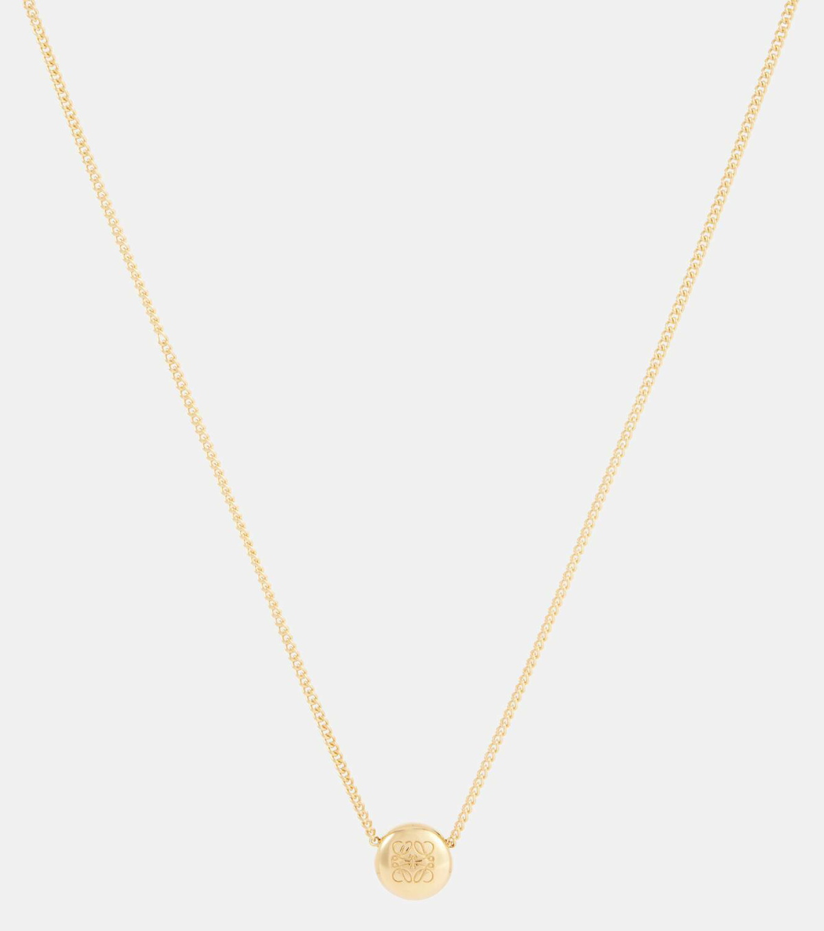 Loewe Anagram sterling silver necklace Loewe
