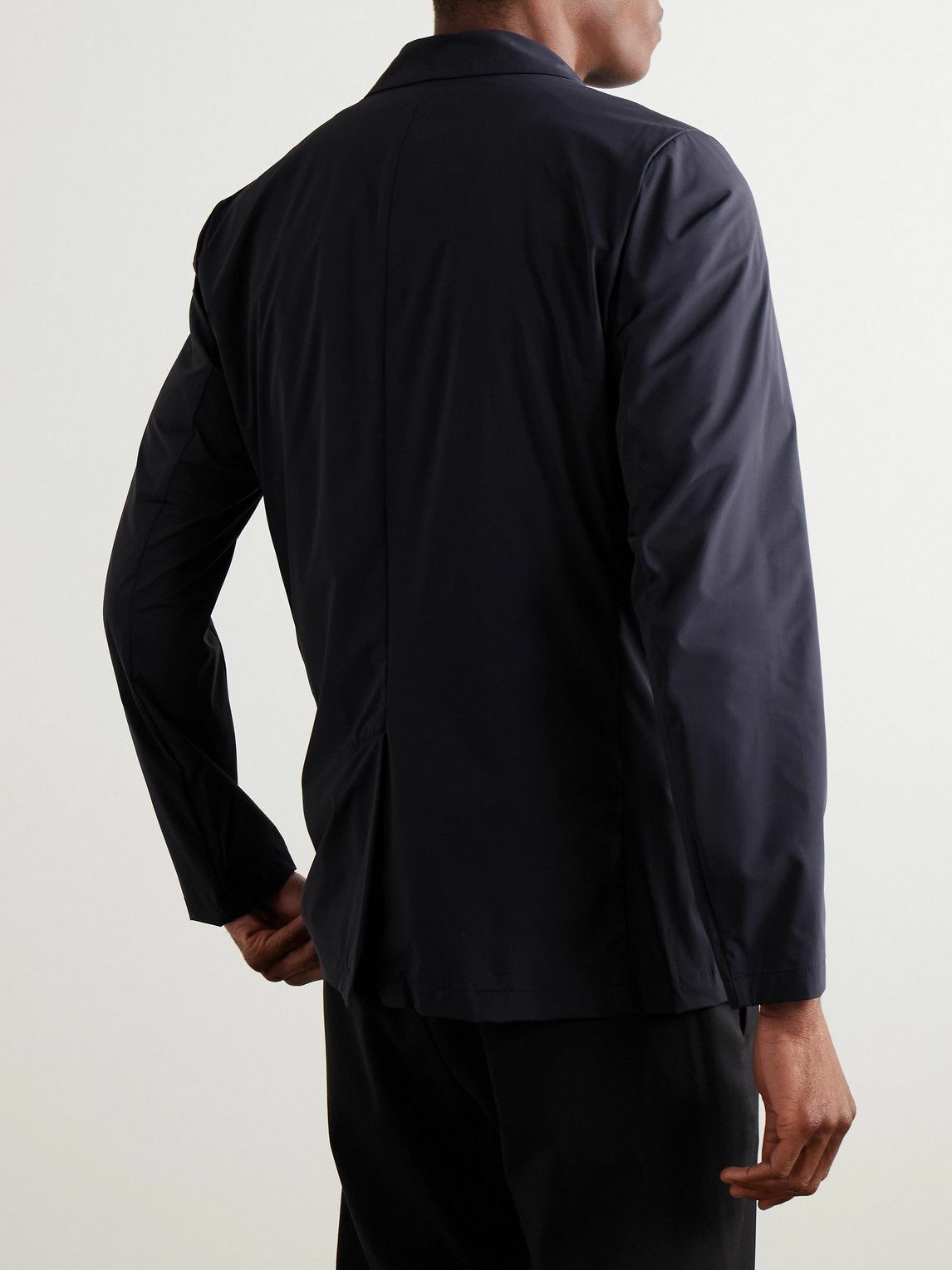 Herno - Slim-Fit Shell Blazer - Blue Herno