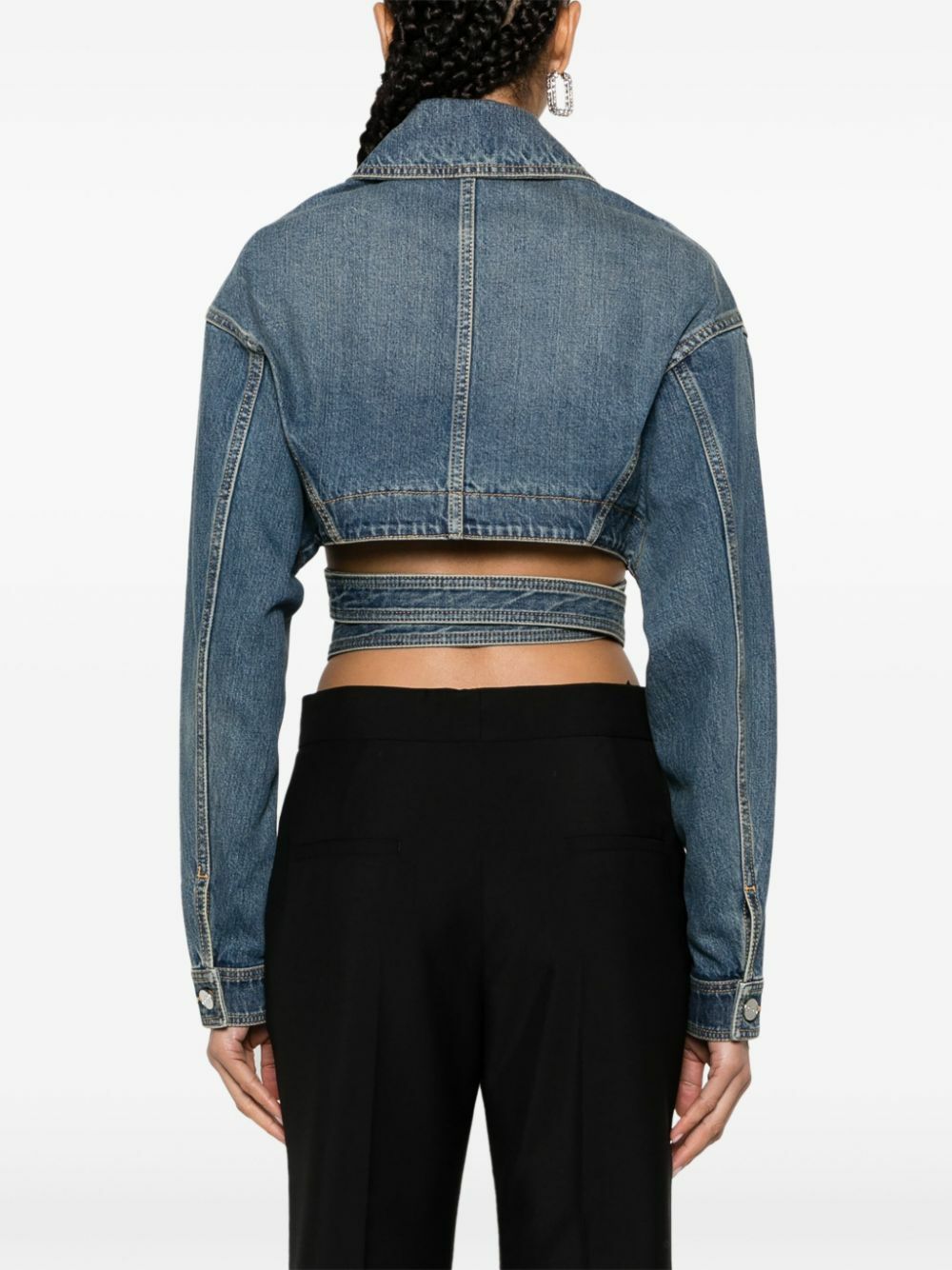ALAÏA - Denim Crossover Jacket ALAÏA