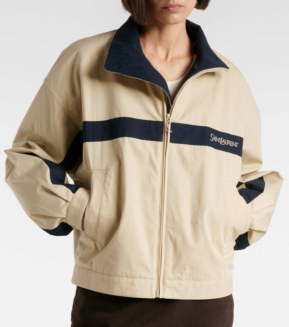 Saint Laurent Logo cotton canvas jacket Saint Laurent