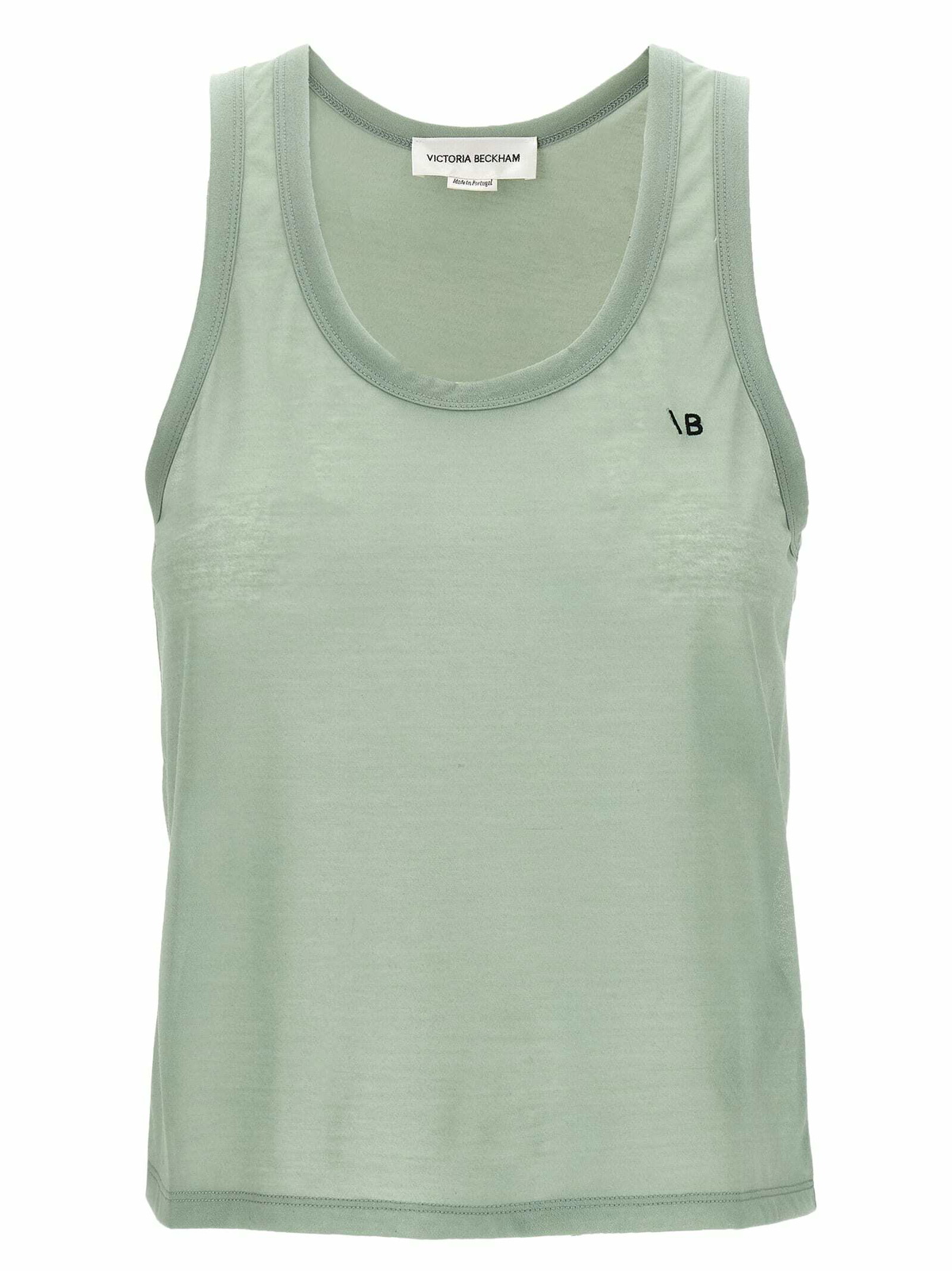 Victoria Beckham Logo Embroidery Tank Top Victoria Beckham