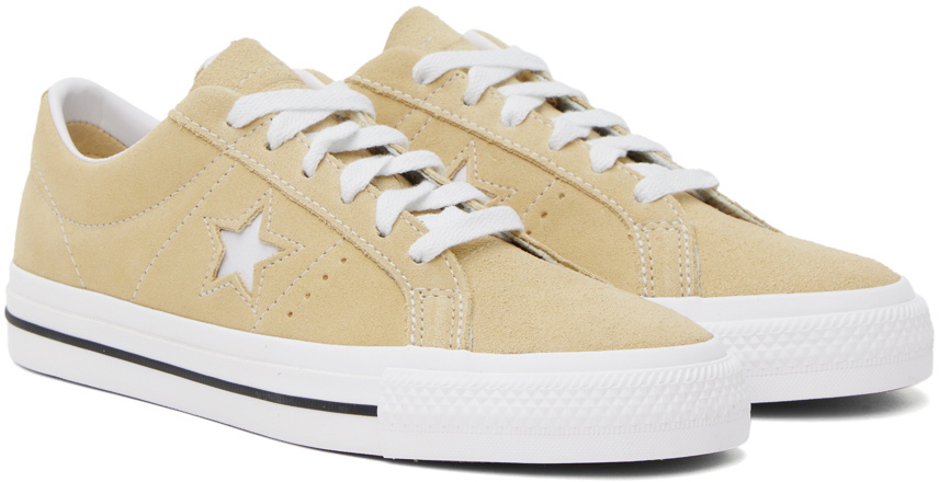 Converse Beige One Star Pro Sneakers Converse