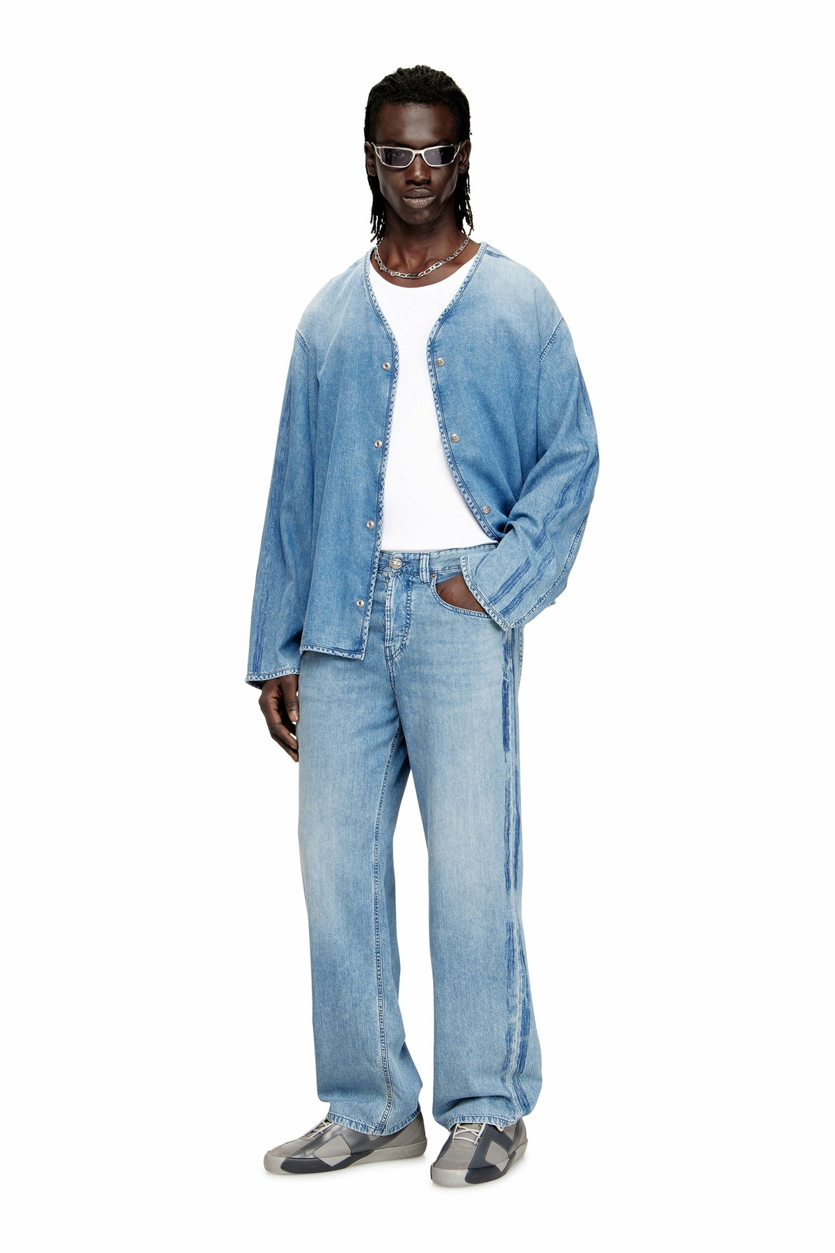Diesel Relaxed Jeans - 2001 D-Macro - Jeans - Man - Diesel