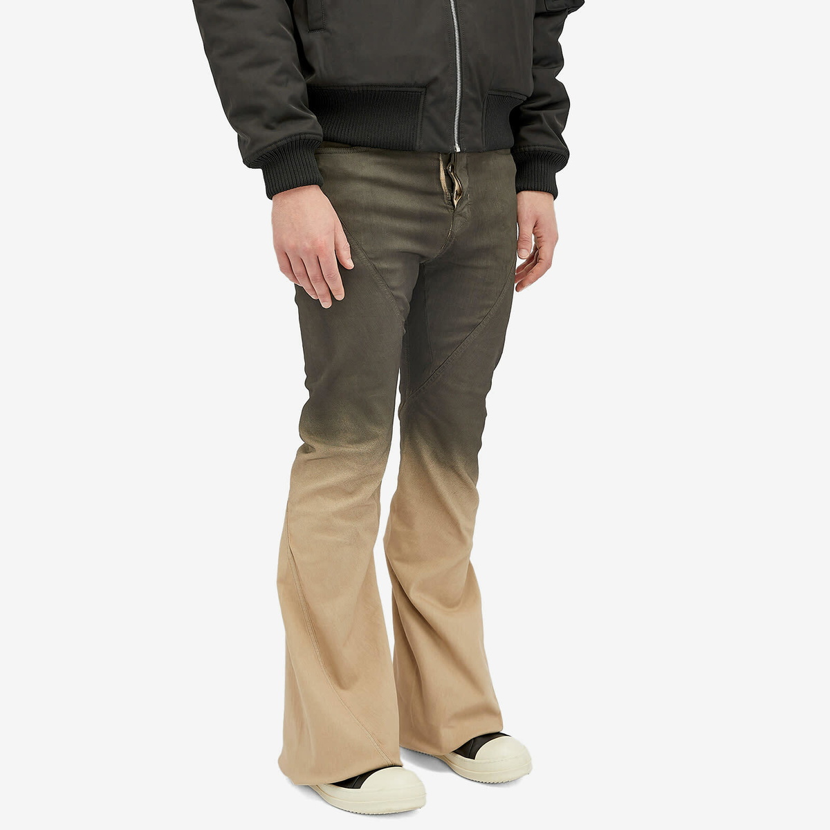 Rick Owens Men's Bias Jeans in Black Pearl Rick Owens
