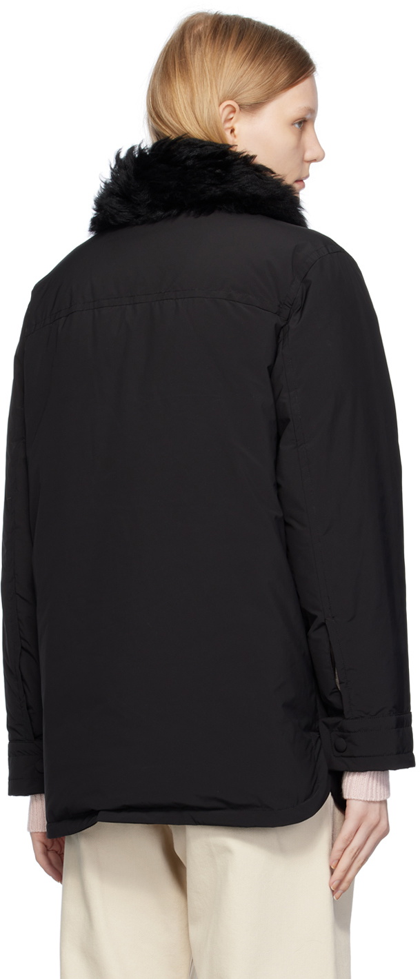 Yves Salomon SSENSE Exclusive Black Down Jacket Yves Salomon Yves Salomon SSENSE Exclusive Black Down Jacket Yves Salomon