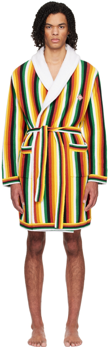 Casablanca Multicolor Striped Robe Casablanca