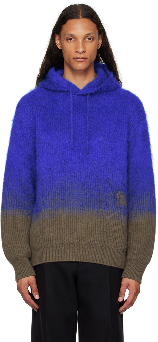 Burberry Blue & Gray Gradient Hoodie Burberry