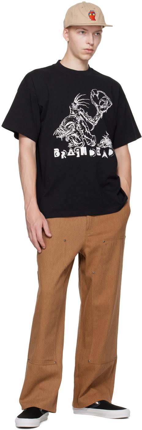 Brain Dead Black Monster Mash T-Shirt Brain Dead