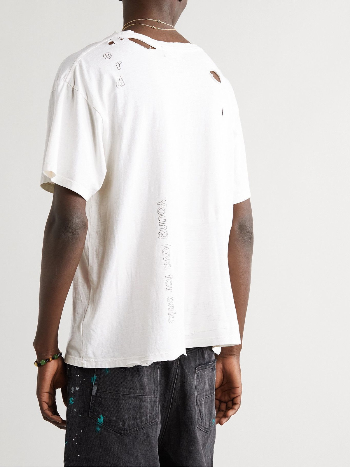 Enfants Riches Déprimés - Distressed Printed Cotton-Jersey T-Shirt ...