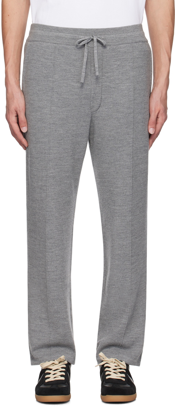 Solid Homme Gray Drawstring Sweatpants Solid Homme