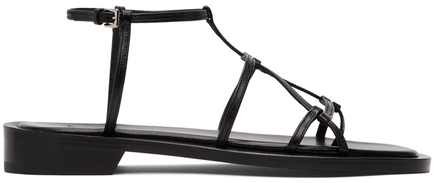 LOW CLASSIC Black Middle Strap Sandals Low Classic