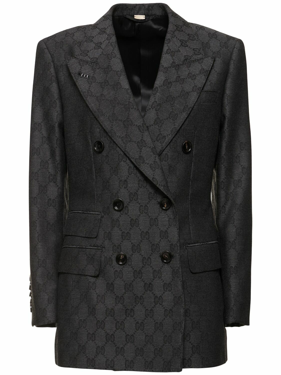 GUCCI Gg Wool Jacquard Blazer Gucci