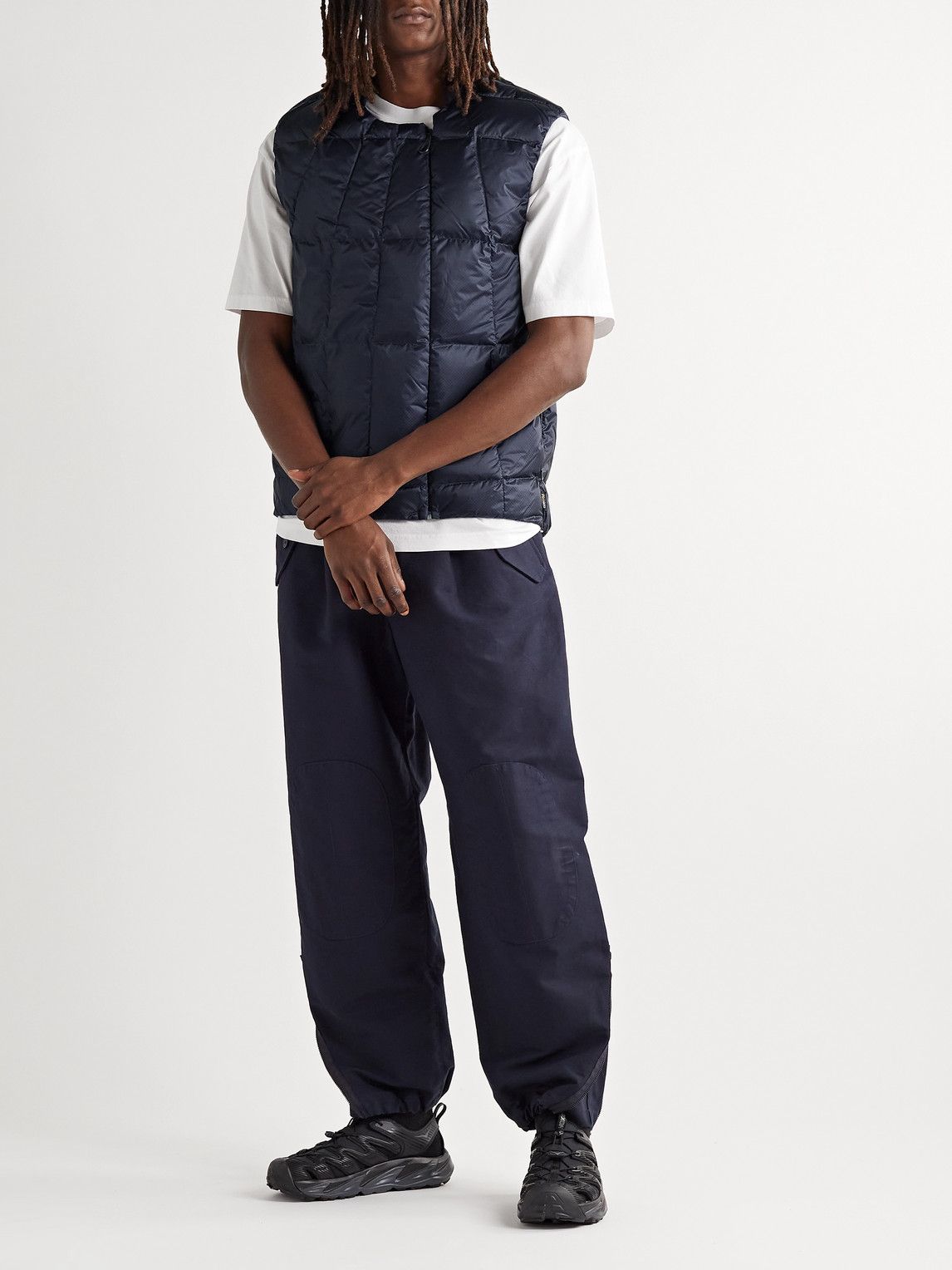Norbit by Hiroshi Nozawa - Quilted Shell Down Gilet - Blue