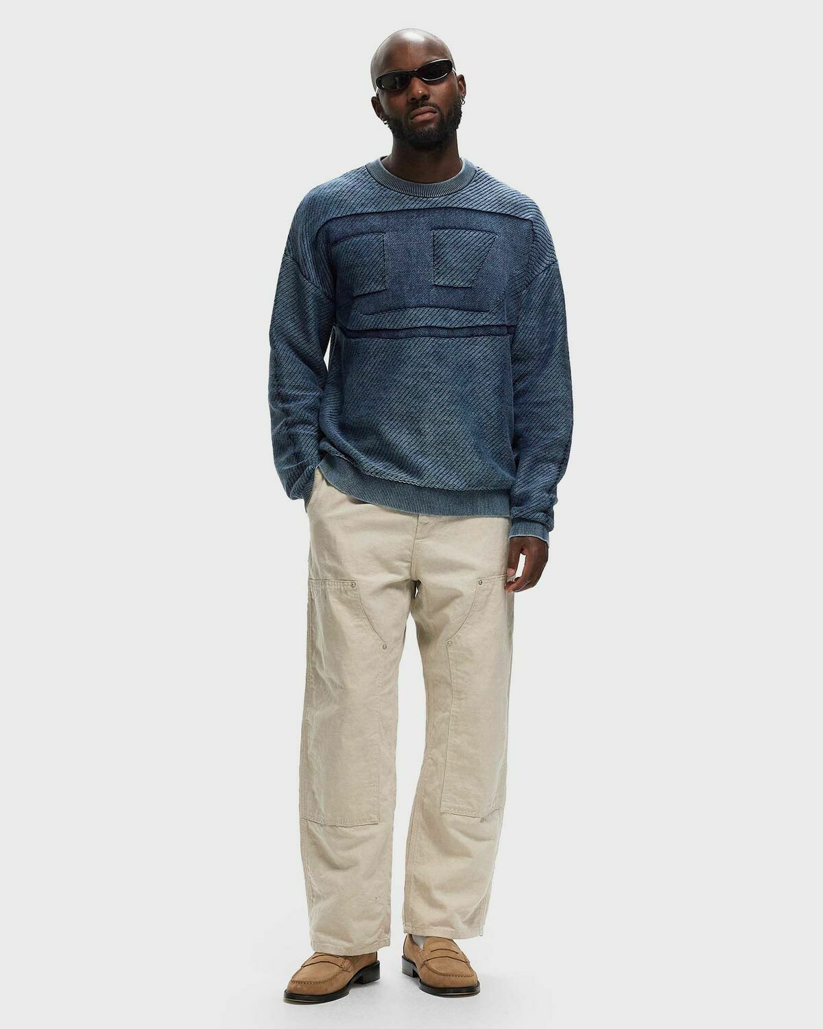 Diesel K Klevery Knitwear Blue Pullovers Diesel