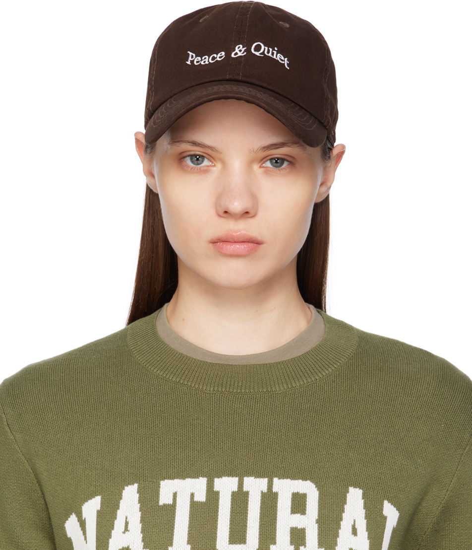 Museum of Peace & Quiet Brown Wordmark Cap Museum of Peace and Quiet